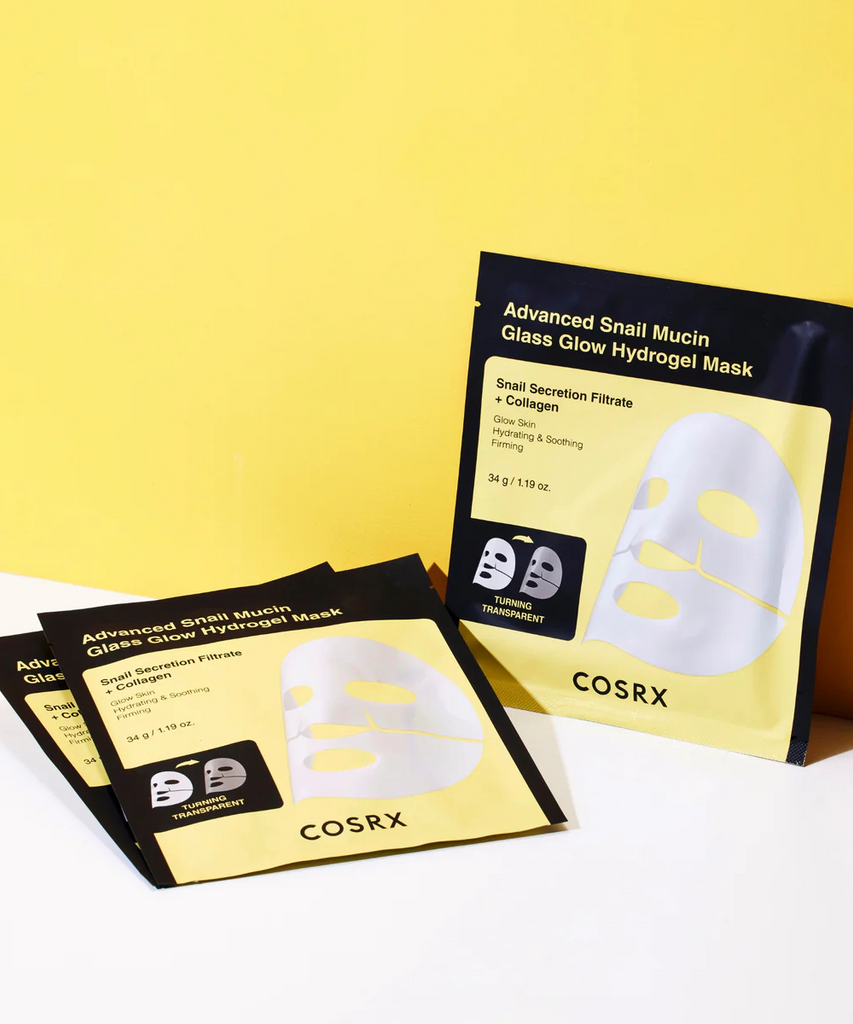COSRX Advanced Snail Mucin Glass Glow Hydrogel Mask (34 g) | NIASHA.ch
