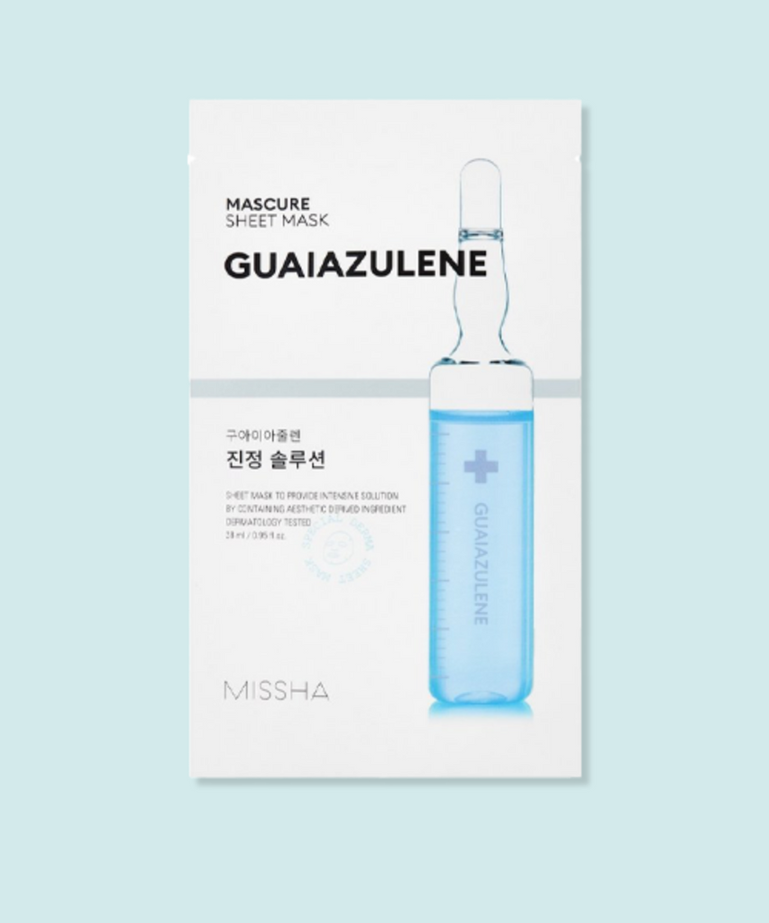 MISSHA Mascure Calming Guaiazulene Sheet Mask 28 ml – NIASHA