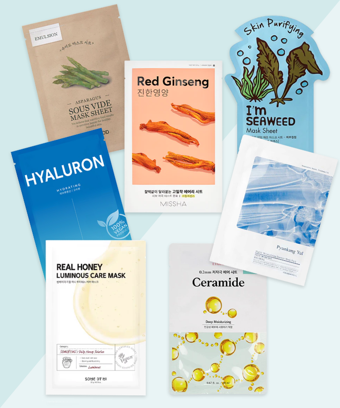 NIASHA Dry Skin Sheet Mask Set 7ea